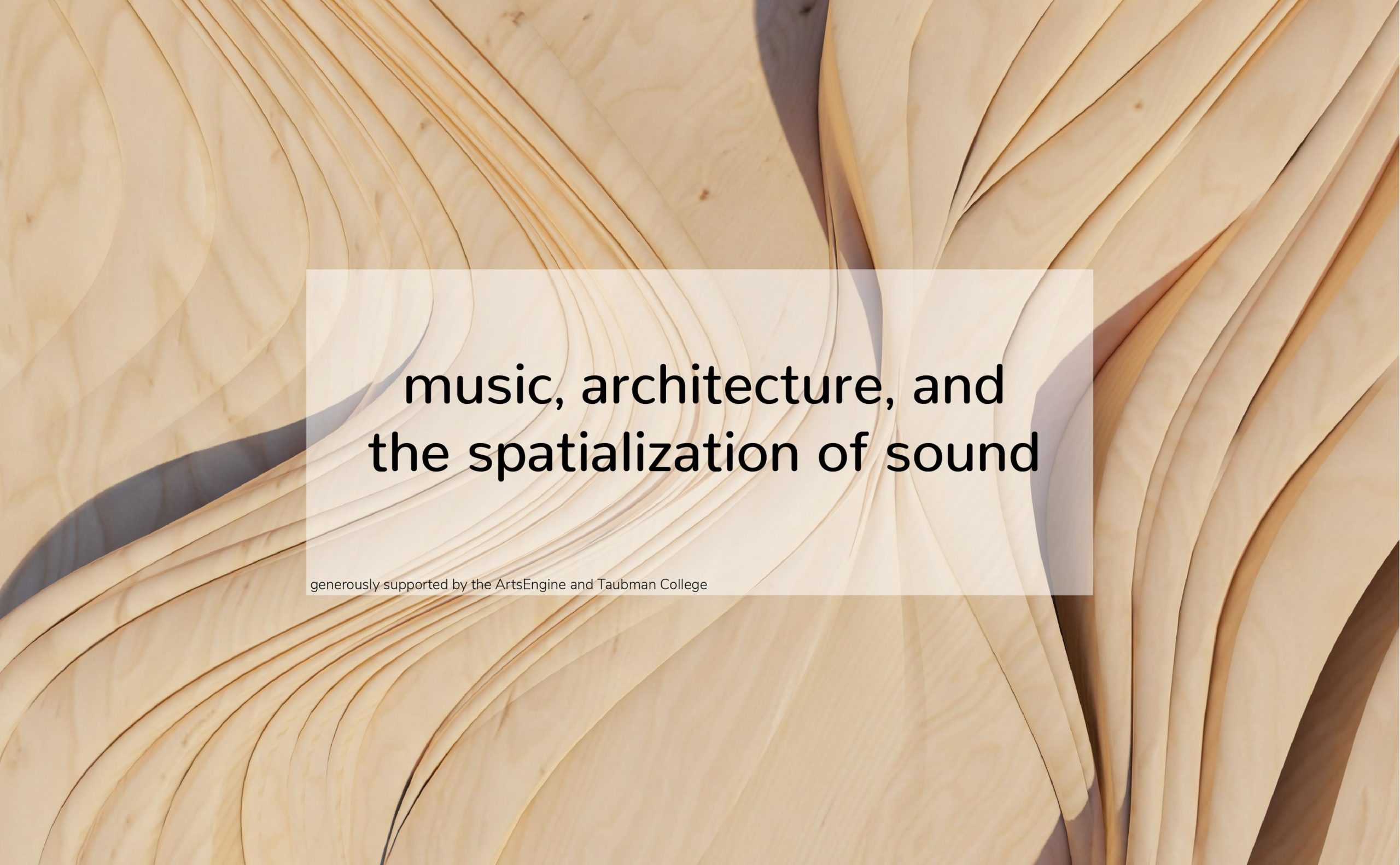 Music, Architecture, and the Spatialization of Sound - ArtsEngine